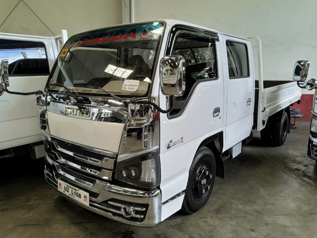 Sobida Isuzu NKR Double Cab dropside 6 wheel truck elf canter hino ...