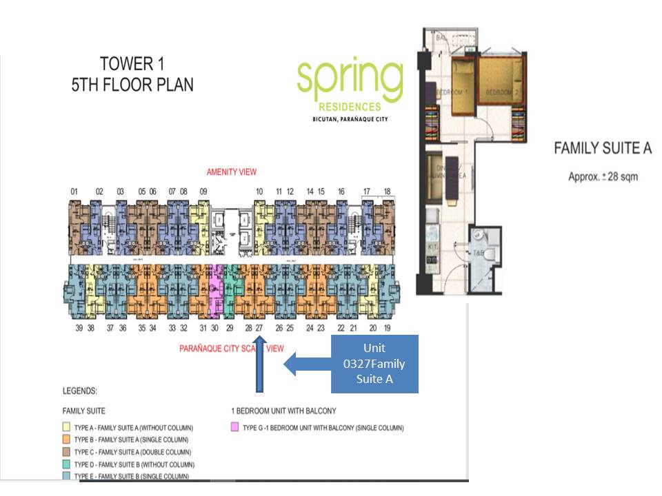 Ready for Occupacy 2 Bedroom for sale at Php.12,500/ month. Spring ...