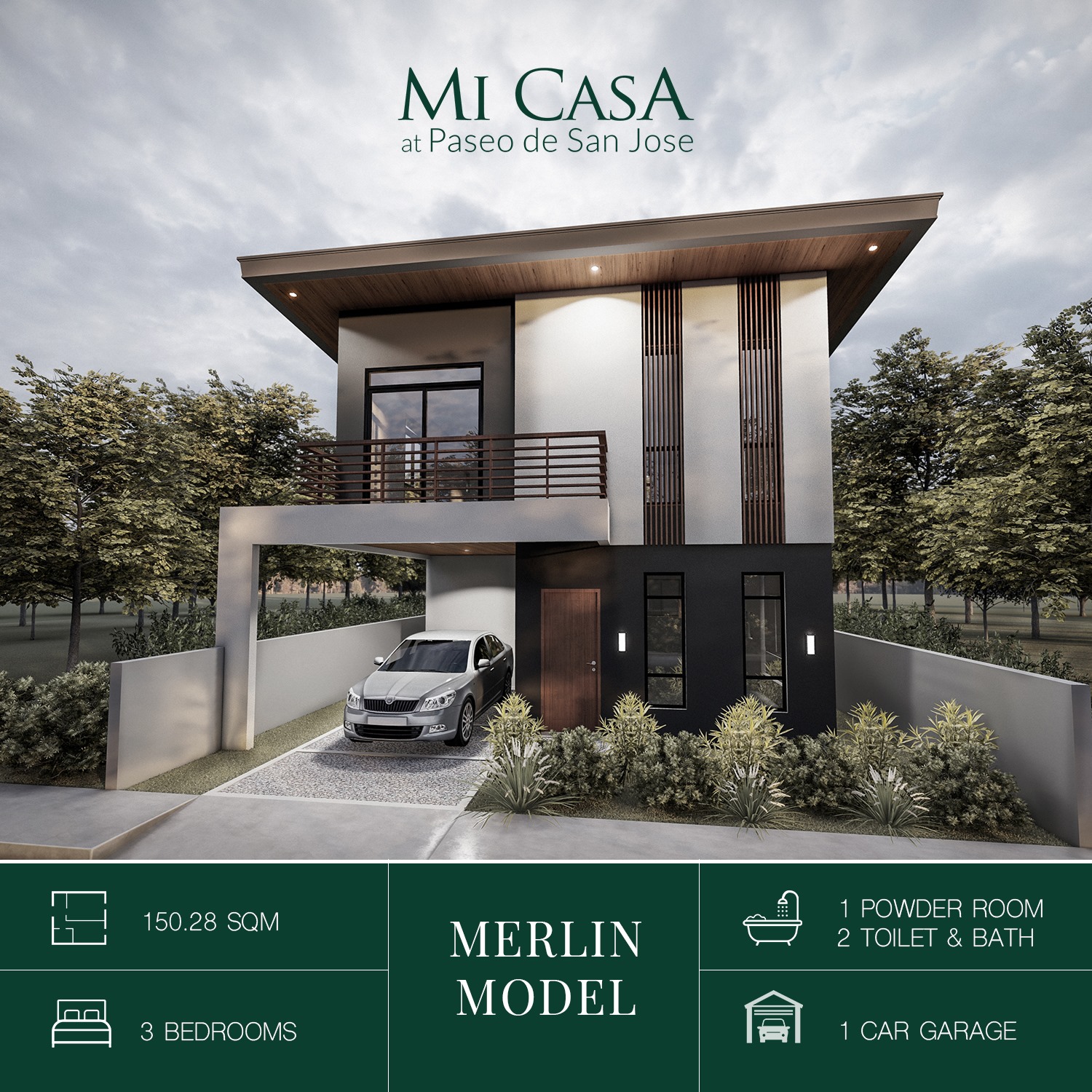3 Bedroom (Merlin) House in Mi Casa at Paseo de San Jose, San Jose ...